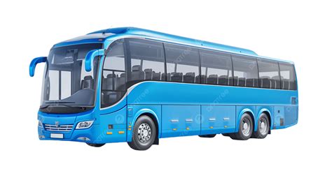 Tour Bus With Blue Color On Transperant Background Tour Bus Traveling Bus Luxury Bus Png