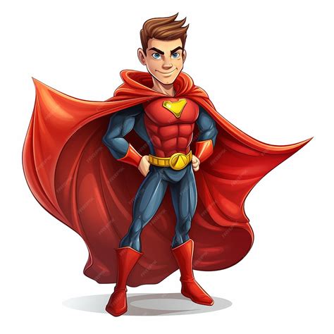 Premium Photo Classic Superhero Character Ready To Save The Day In Vibrant Cartoon Style