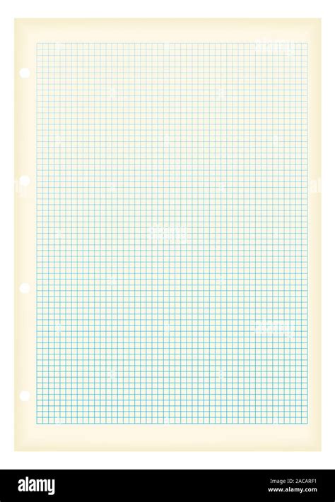 Grunge A4 Graph Paper Square Stock Photo Alamy