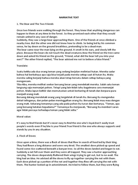 Narrative Text Pdf