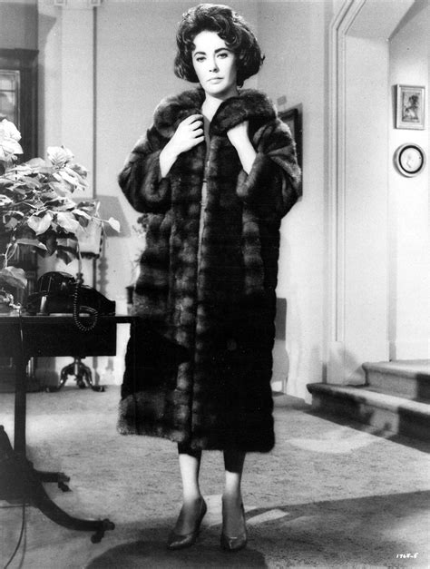 Elizabeth Taylor In Fur Coat For Butterfield 8 Limited Edition