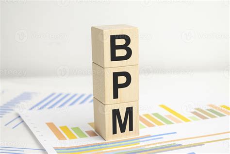 Bpm Business Process Management Concept Wooden Blocks And Charts