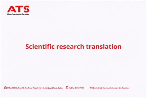 Certified Scientific Research Translation Services In Dubai