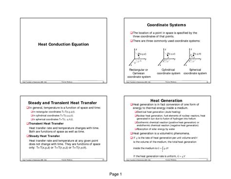 SOLUTION Heat Conduction Equation Studypool