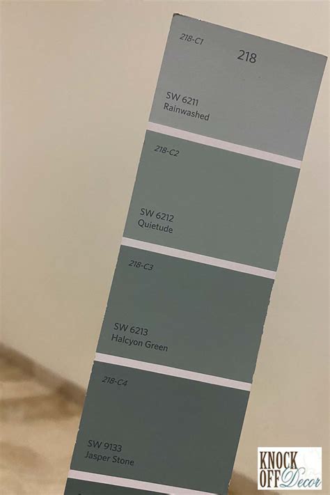 Sherwin Williams Rainwashed Color Review Its Natures Bliss