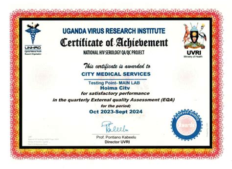 City We Are Proud To Share That Our Hoima Branch Lab Has Earned A