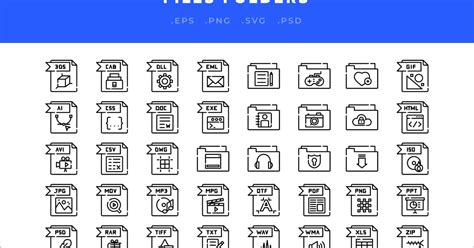 Files Folders Icons Icons Ft Files And Documents Envato