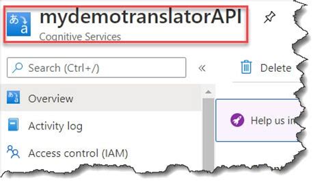 Microsoft Translator API Example Azure Lessons