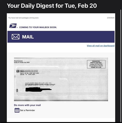 Informed Delivery Irs Letter Rirs