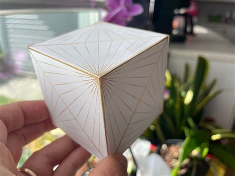 Hexahedron 3d Cube Papercraft Template Pdf Platonic Solids Printable