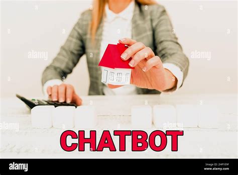 Text Sign Showing Chatbot Internet Concept A Kind Of Computer Program That Simulates Human