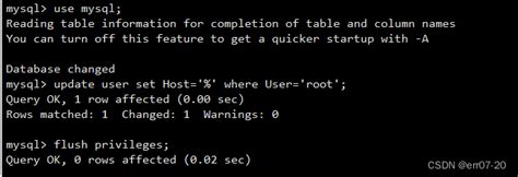 Centos7下mysql的安装update User Set Host Where User Root Csdn博客