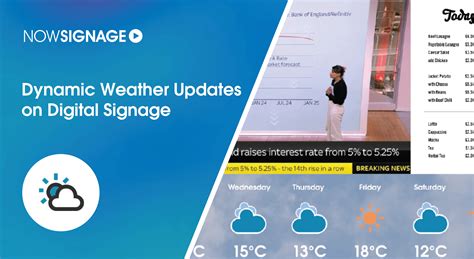 Dynamic Weather Updates On Digital Signage