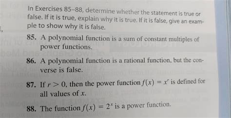 Solved In Exercises 85 88 ﻿determine Whether The Statement