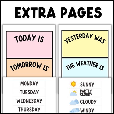 Classroom Calendar Checkered Classroom Decor Pocket Chart Pastel Vibes