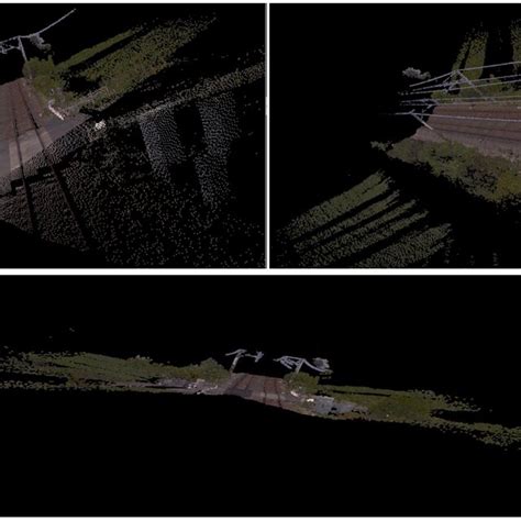 combined scan examples of the pointcloud dataset for railway perception