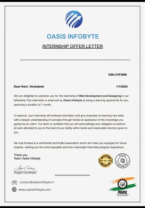 Venkatesh Karri On Linkedin Newbeginnings Internship2024