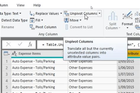 Unpivot And Pivot Basics In Power Bi Query Editor Review Master
