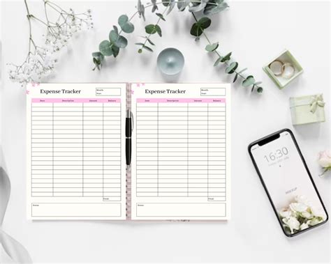 Editable Expense Tracker Printable Expense Tracker Spreadsheet By