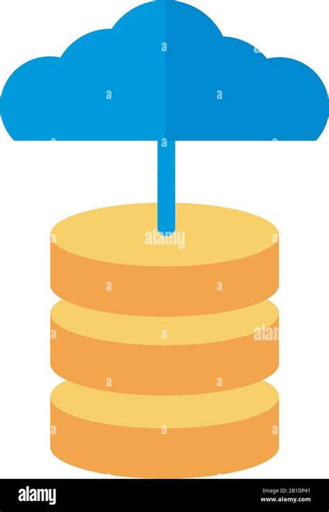 Cloud Computing With Data Disks Flat Style Stock Vector Image And Art Alamy
