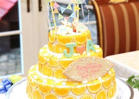 맛과 비주얼 모두 상큼한♡ 오렌지를 주재료로 한 웨딩 케이크 5선＊ Marry