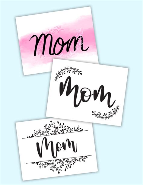 Learn How To Write Mom In Cursive Printables Freebie Finding Mom