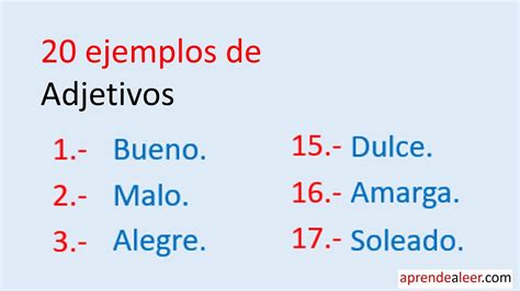 Ejemplos De Oraciones Con Adjetivo Calificativo Youtube