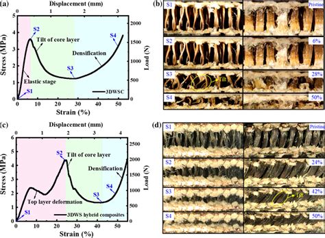 The Flatwise Compression Performances Of 3dwscs And 3dwshcs A The Download Scientific Diagram