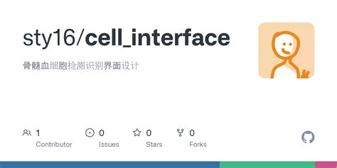 Github Sty16cellinterface 骨髓血细胞检测识别界面设计