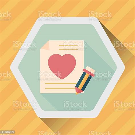 밸런타인데이 러브레터 평편 아이콘크기 긴 Shadow Eps10이 포함됩니다 발렌타인 카드에 대한 스톡 벡터 아트 및 기타 이미지 발렌타인 카드 밸런타인데이 벡터