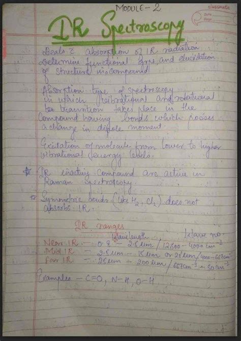 Instrumental Methods Of Analysis Mod 2 Ir Spectroscopy Notes By