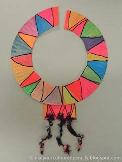 African Paper Plate Necklaces Craft Artofit