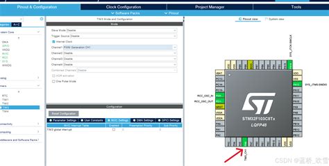 在stm32cubemx中配置 pwm stm32cubemx pwm csdn博客