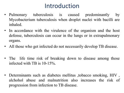 Pulmonary Tuberculosis Lecture Newpptx