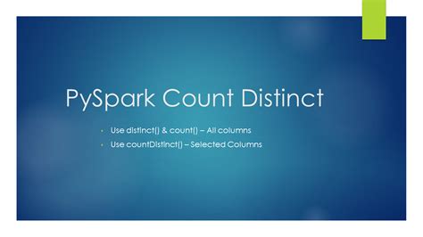 Pyspark Dataframe Count Distinct Values In Column Templates Sample