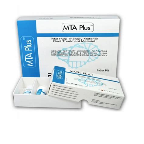 Mta Plus 1gm Radiopaque Regular Set White Apexification Powder Liquid