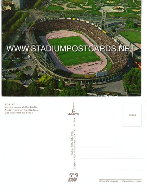 € 250 Code Ita 046 Torino Comunale Stadium Postcard
