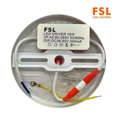 Panel Sobrepuesto 18w 6500k Fsl Tipo Torta Power Led Chile Spa