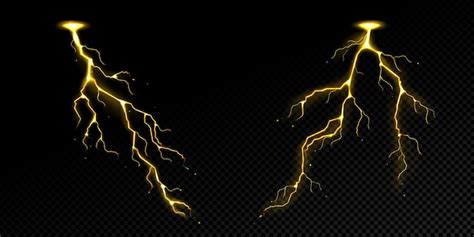 Golden Lightning Images Free Download On Freepik