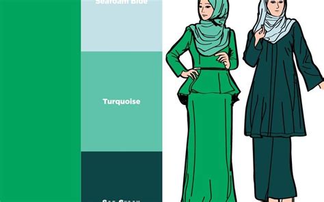 Jangan Pening Ini Padanan Warna Baju Raya Tudung