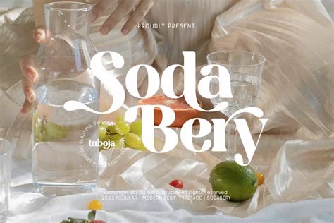 Tbj Sodabery Serif Font Graphicfy
