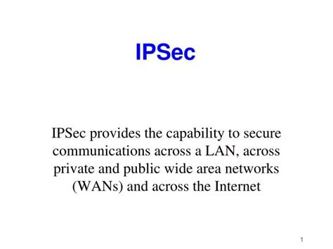 PPT IPSec PowerPoint Presentation Free Download ID