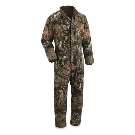 Huntrite Mens Long Sleeve Camo Hunting Coveralls Insulated