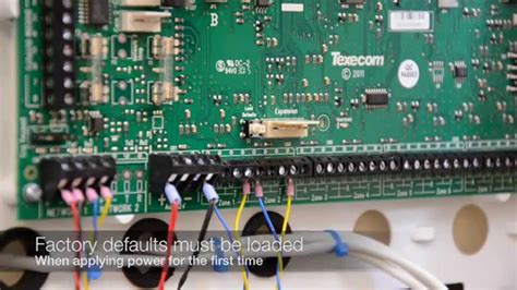 Texecom Elite Panel Basic Wiring Programming Part OFF