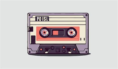 Premium Vector Audio Tape Cassette Vector Illustration Of Isolated Vintage Old Fashion Tape