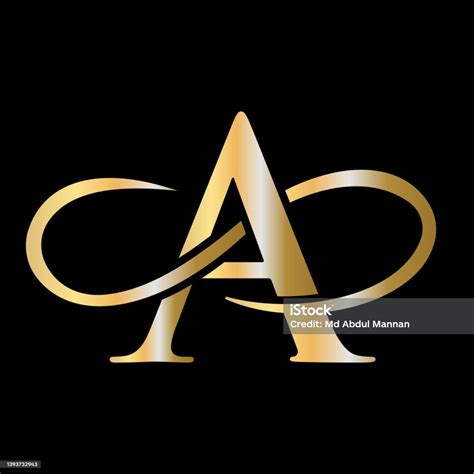 모던 한 독특한 크리에이티브 레터 로고 디자인 미니멀 리스트 A 럭셔리 모노그램 초기 기반 벡터 아이콘 결정체에 대한 스톡 벡터 아트 및 기타 이미지 Istock