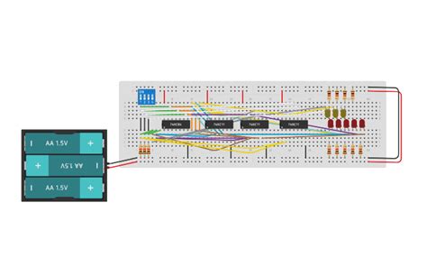 Circuit Design Decoder Semana 9 Electronica Tinkercad