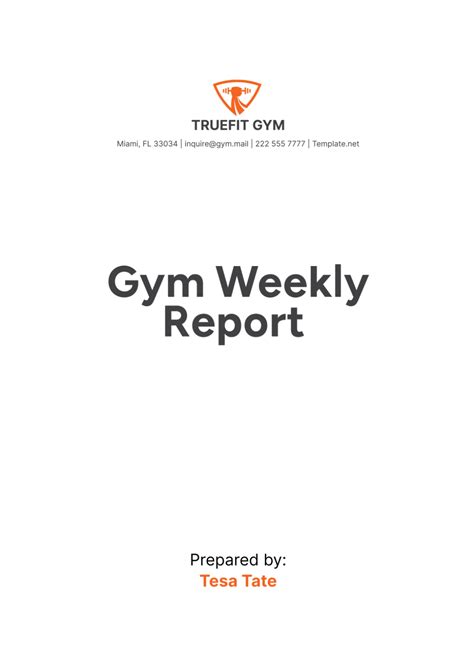 Free HR Weekly Report Template To Edit Online