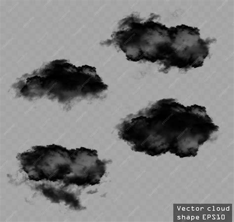 Premium Vector Clouds Vector Set Cloud Shapes Illustration