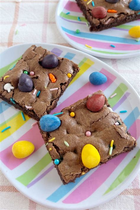 Easter Brownies With Mini Eggs Meatloaf And Melodrama